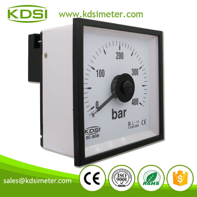 Easy Installation BE-96W DC4-20mA 400bar Wide Angle Analog DC Current Pressure Panel Meter - Buy ...