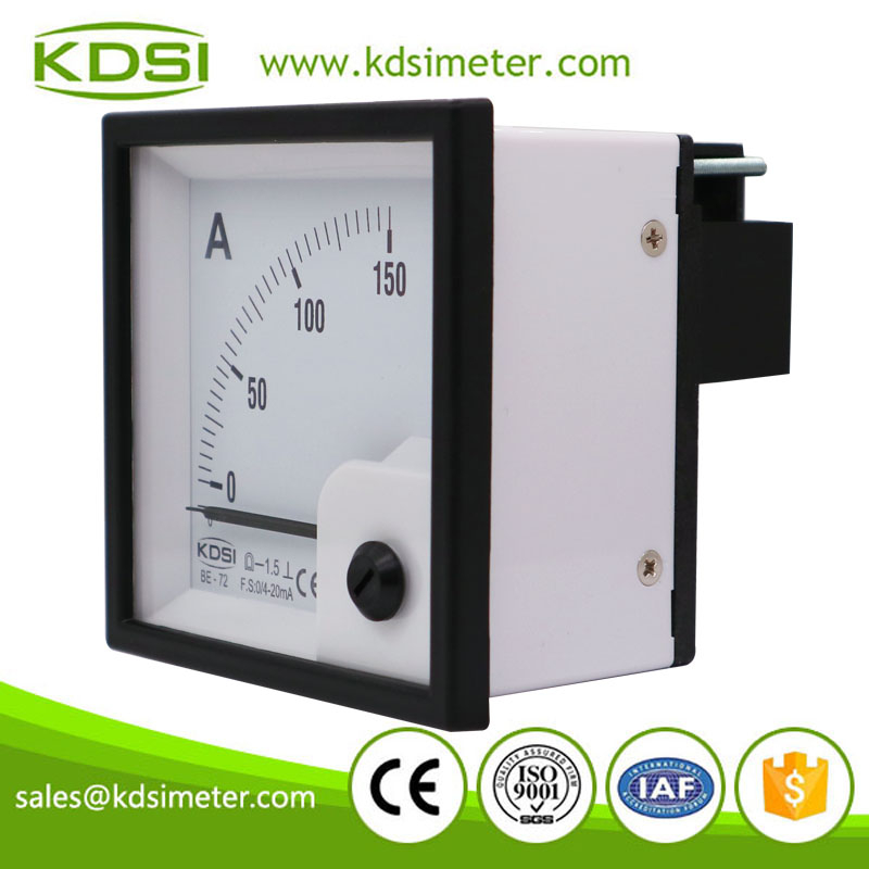 Industrial universal BE-72 DC4-20mA 150A analog dc panel amp current meter - Buy meter, current ...