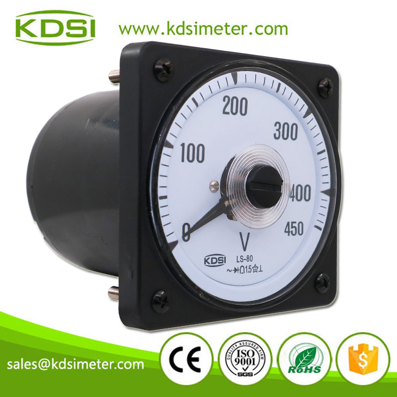 Original Manufacturer High Quality LS-80 AC450V Wide Angle Mini Analog AC Panel Mount Voltmeter ...