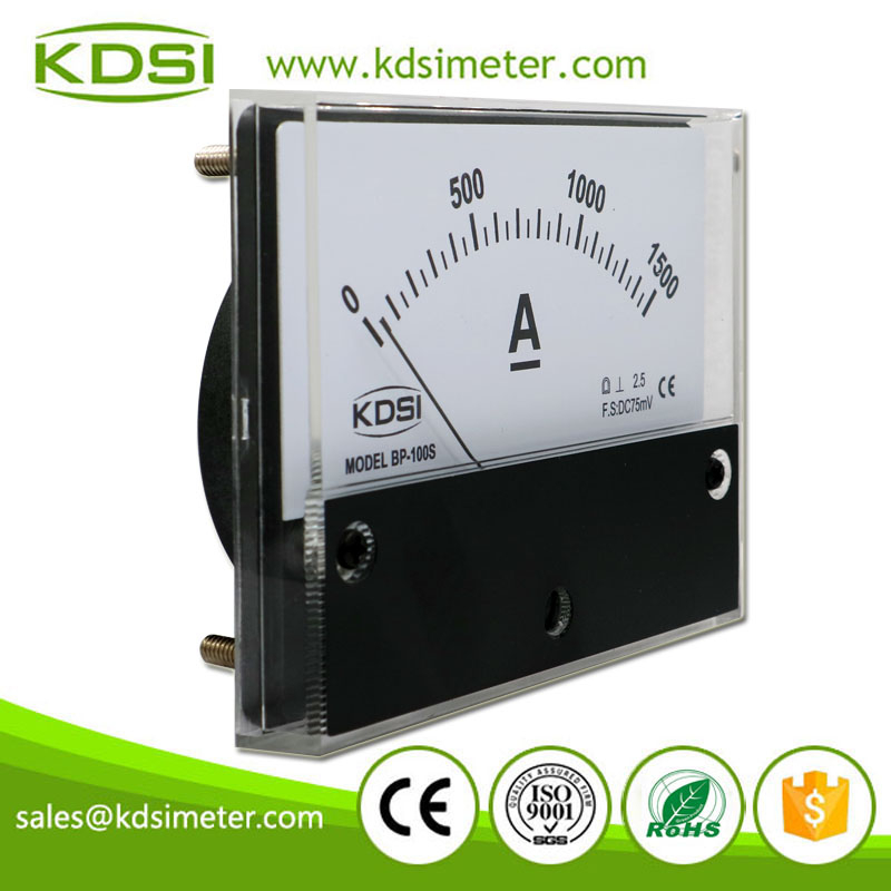 CE Certificate BP-100S DC75mV 1500A DC Amp Panel Analog Current Meter - Buy meter, Current Meter ...