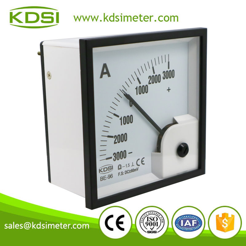New Hot Sale Smart BE-96 DC+-60mV+-3000A analog panel amp meter zero in ...