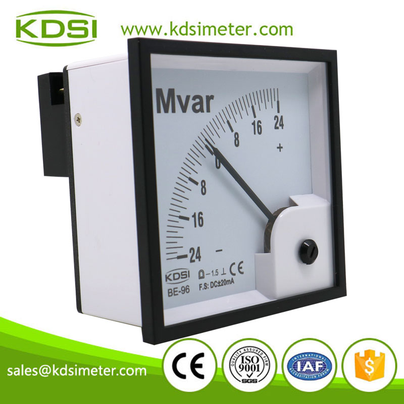 High quality BE-96 DC+-20mA +-24Mvar panel analog current display ...