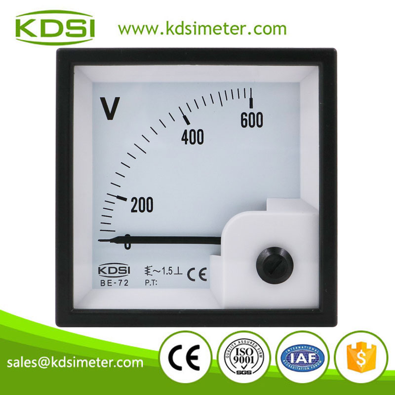 Safe to operate BE-72 AC600V direct analog panel ac 600v voltmeter ...