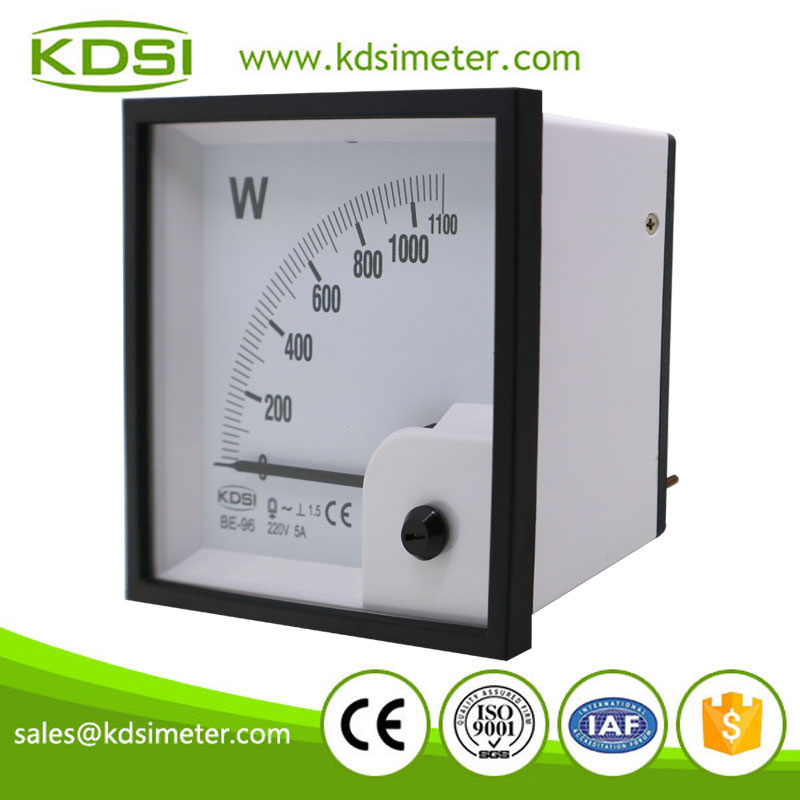 Square type BE-96 1P 1100W 220V 5A single phase analog power meter ...