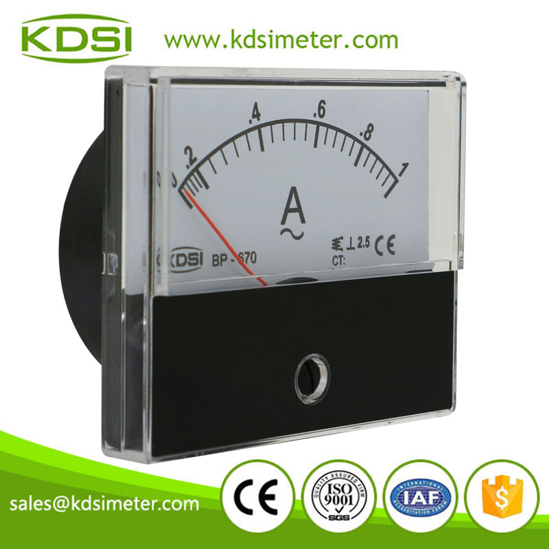 KDSI electronic apparatus BP-670 AC1A analog ac panel small ammeter ...