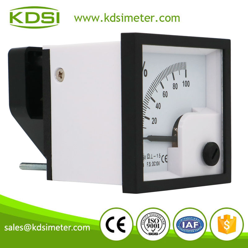 CE certificate BE-48 DC10V 100% panel analog mini voltage percent meter ...