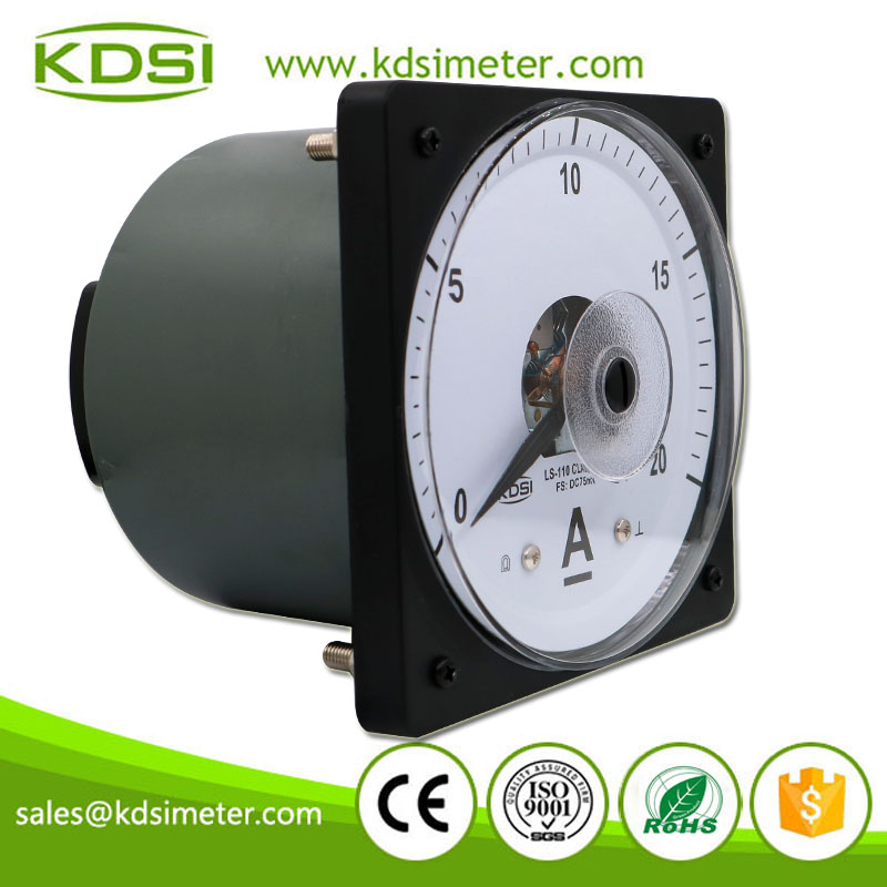 Hot Sales LS-110 DC75mV 20A Wide Angle DC Analog Panel Mount Amp Meter ...