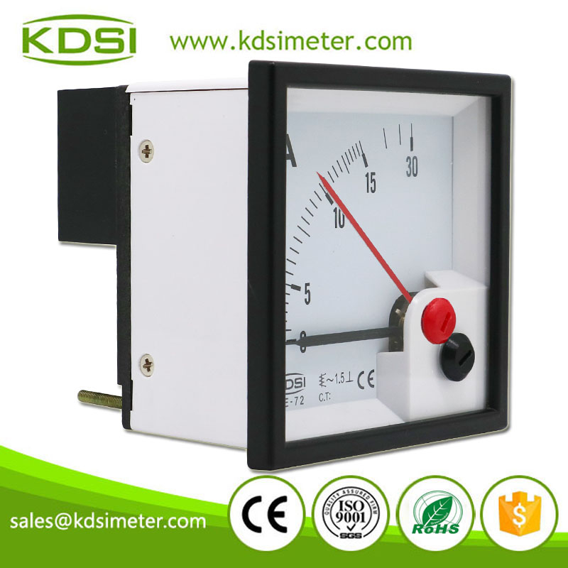 Portable Precise BE-72 AC15A Double Pointers AC Analog Panel Ammeter ...