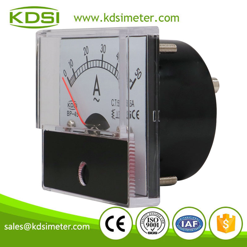 Small & high sensitivity BP-45 AC50/5A ac analog moving iron ampere ...