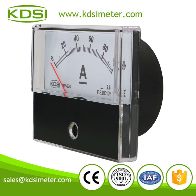 Safe to operate BP-670 DC10V 100A panel analog dc panel mount ammeter ...
