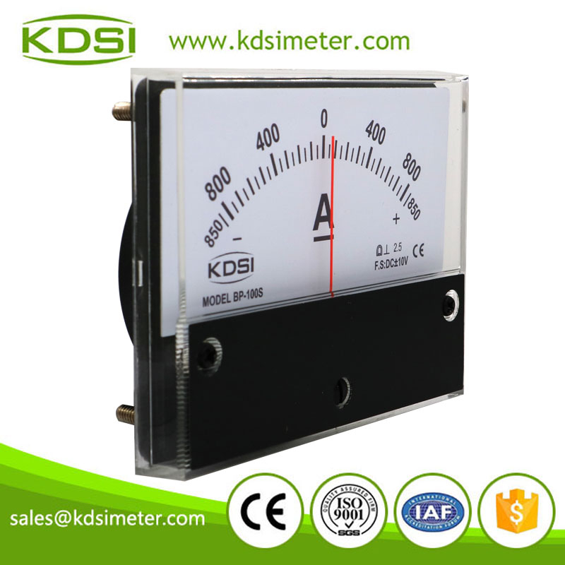 Durable in use BP-100S DC+-10V +-850A dc analog amp current panel meter ...