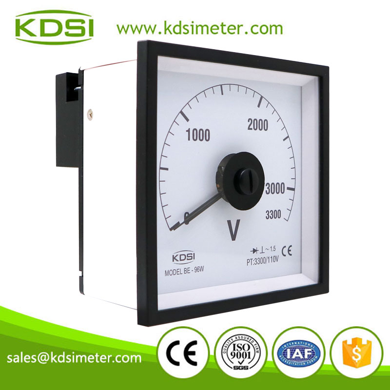 Easy operation BE-96W AC3300V/110V wide angle ac analog panel mount ...
