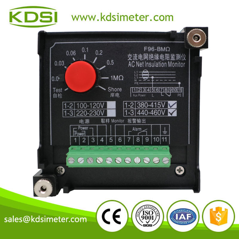 High quality professional F96 AC380V analog AC Net Insulation monitor ...