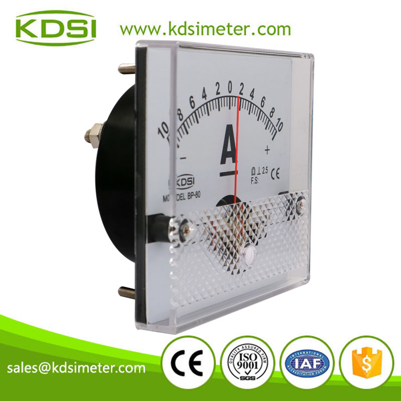 Easy installation BP-80 DC+-10A analog panel dc high precision ammeter ...
