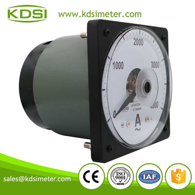 High quality LS-110 AC4000/5A wide angle analog ac panel amp meter ...