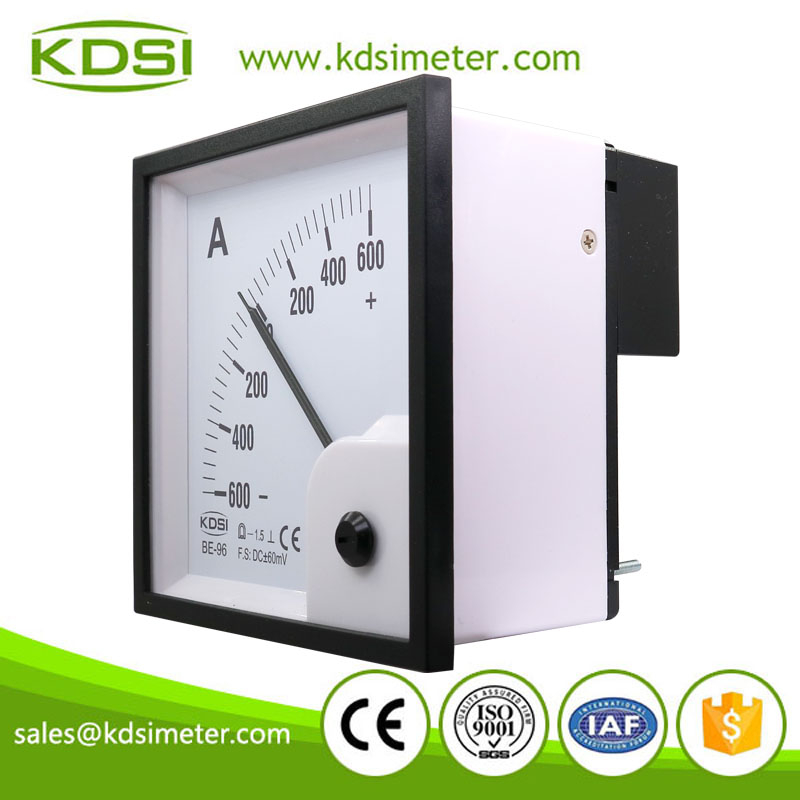 New Model BE-96 DC+-60mV +-600A Analog Panel DC High Precision Ammeter ...