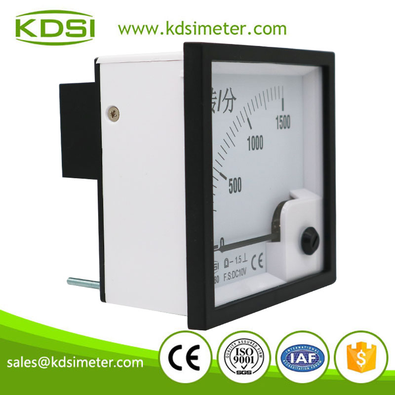 Easy operation BE-80 DC10V 1500r/min panel analog dc voltage rpm meter ...