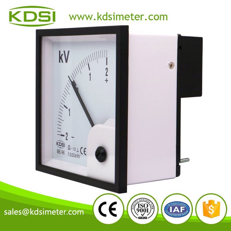 Safe to operate BE-96 DC+-10V +-2kV analog dc panel kilovolt meter ...