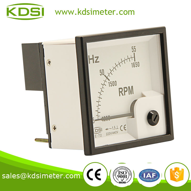 KDSI square type BE-72 220-440V 45-55HZ+RPM analog panel Frequency ...